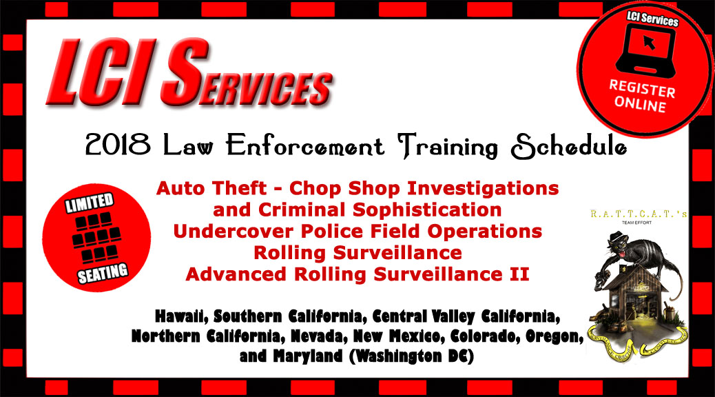 2018 Law Enforcement Training – Online Registration Now Open | LCI Law ...